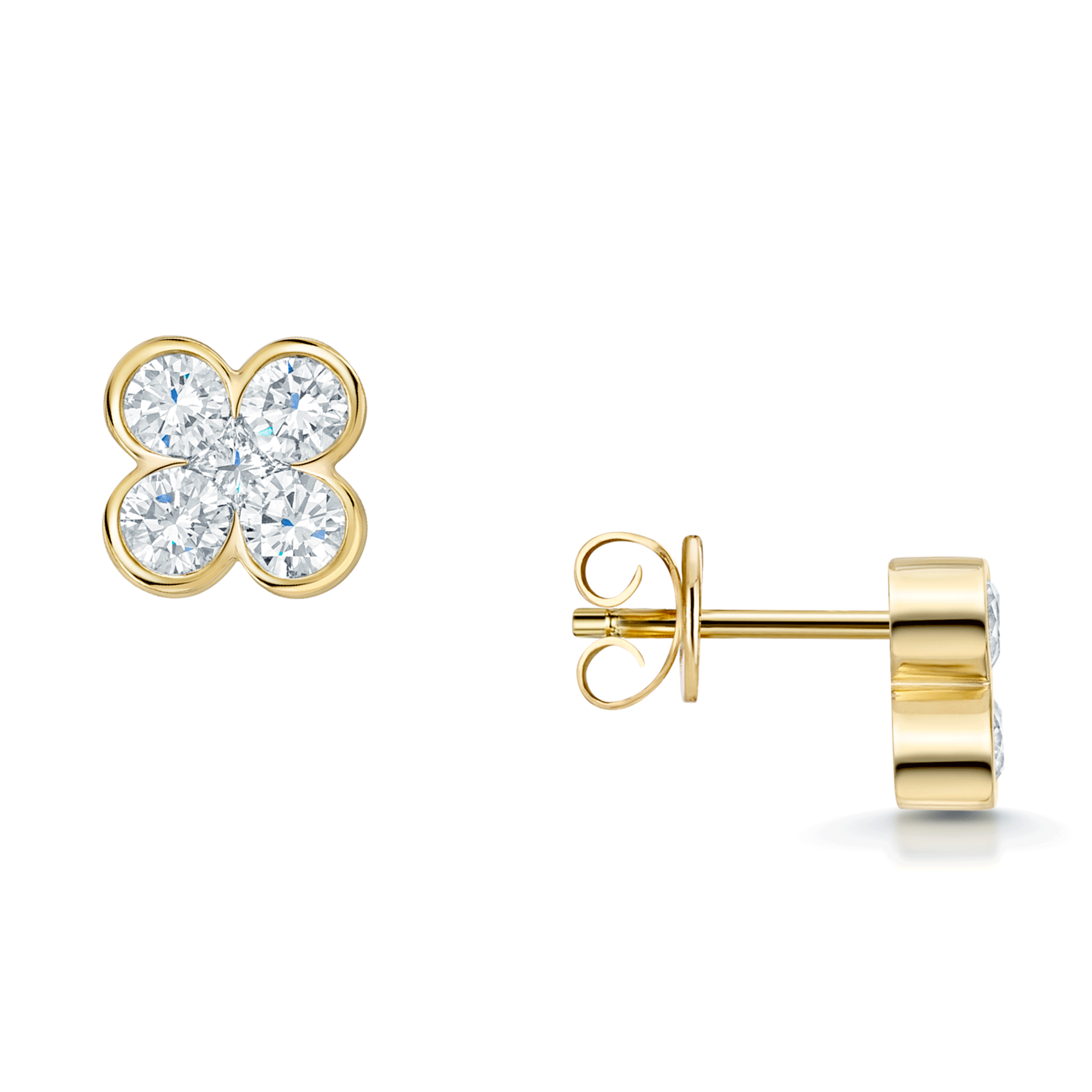 New gold stud earrings store