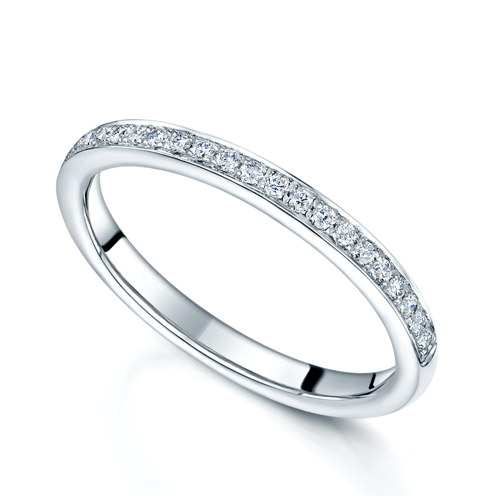 Berry's Platinum Channel Grain Set Diamond Eternity Ring