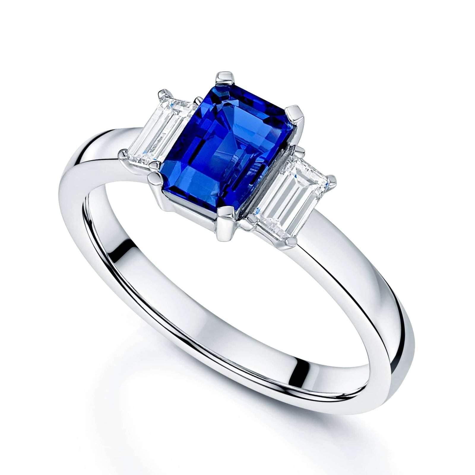 Platinum Tanzanite and Diamond Three Stone | Berry's Jewellers