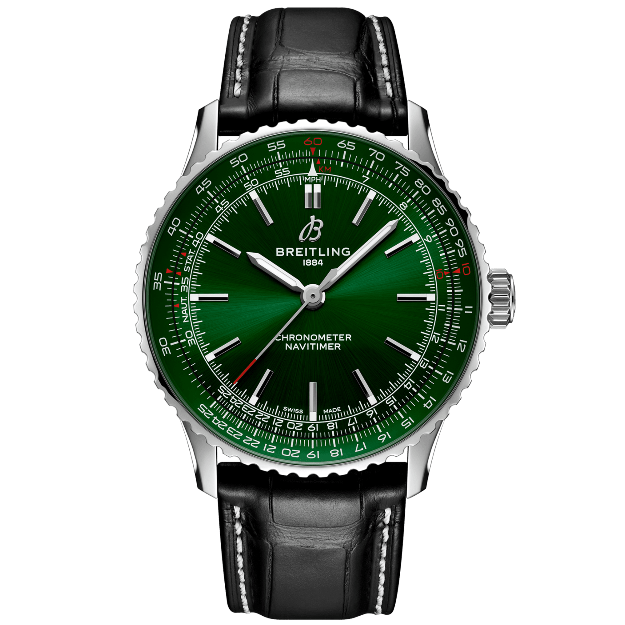Breitling Navitimer 41mm Green Dial Watch A17329371L1P1