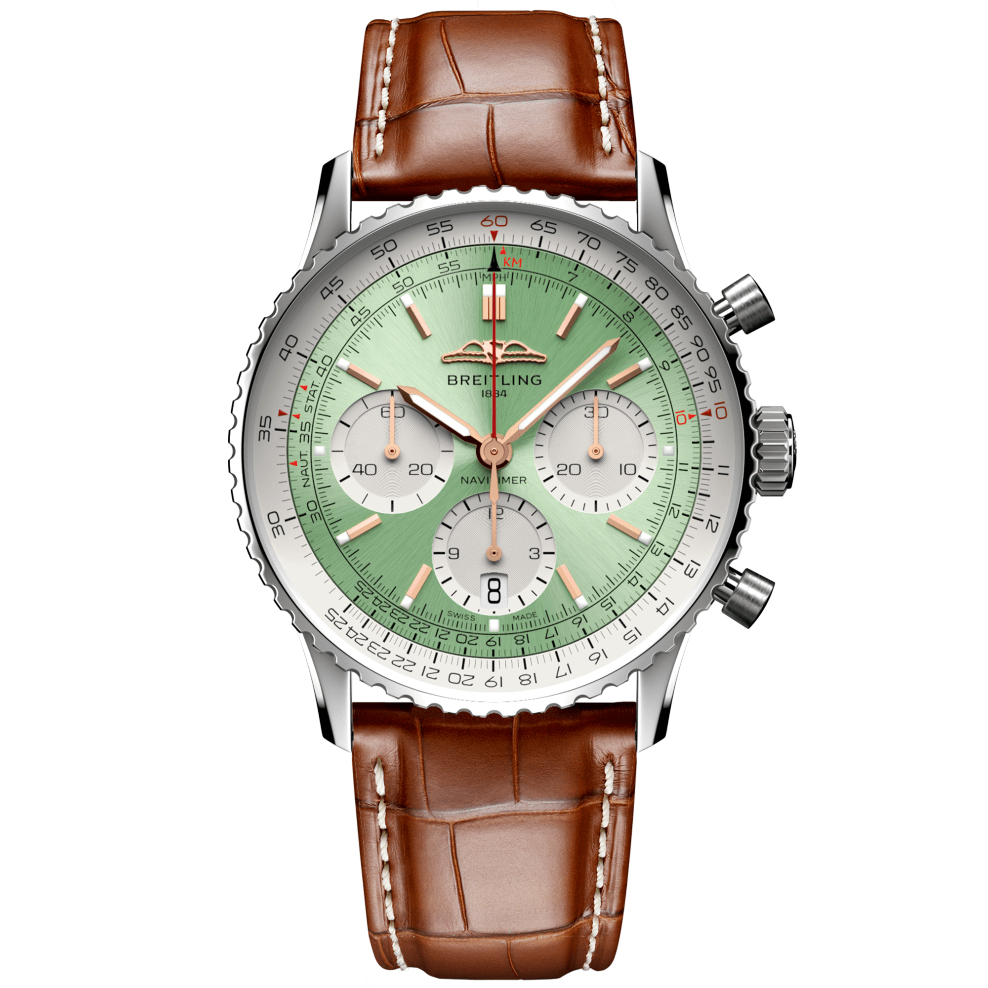 Breitling Navitimer Green Chronograph Watch AB0139211L1P1