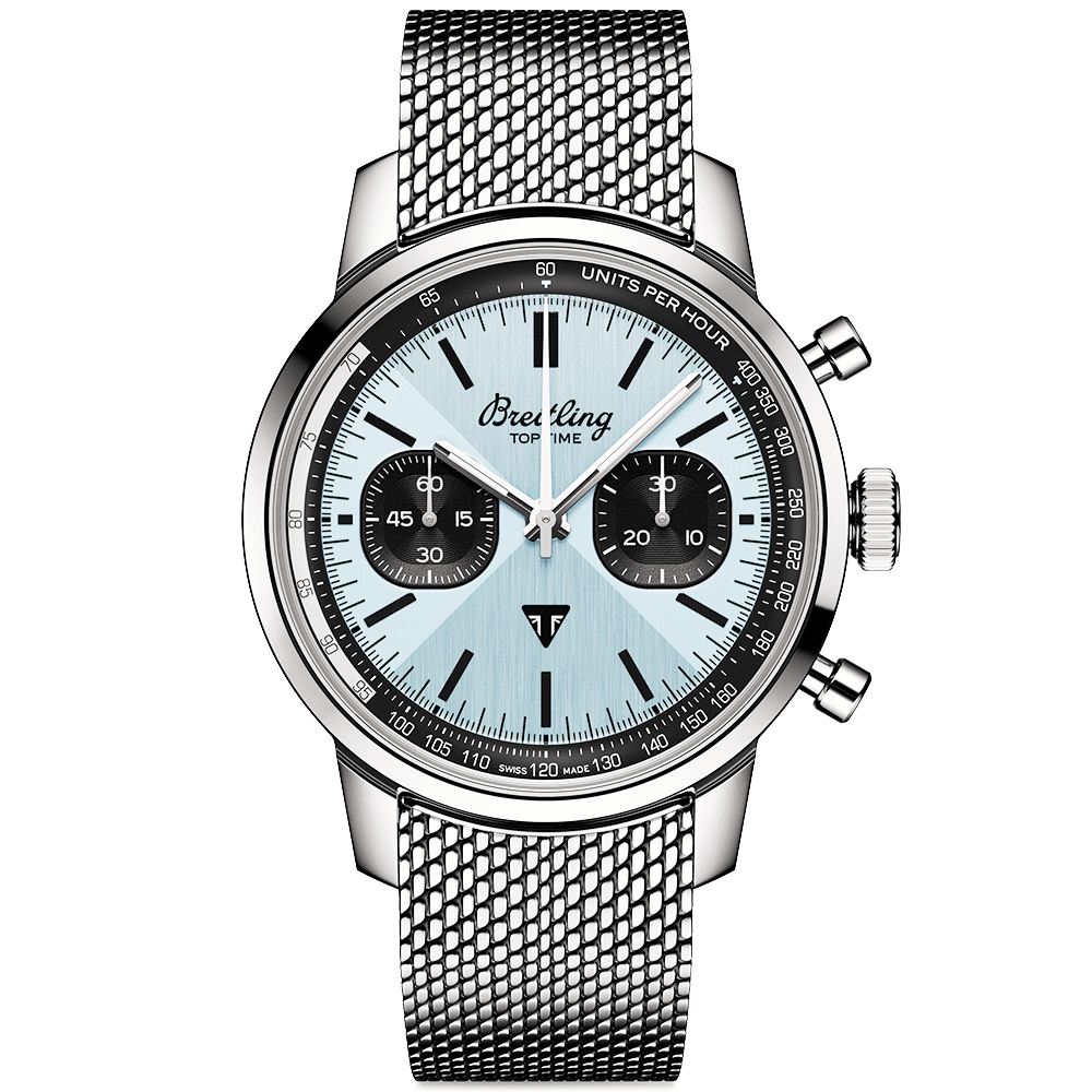 Breitling Top Time Triumph Ice Blue Dial Watch AB01764A1C1A1