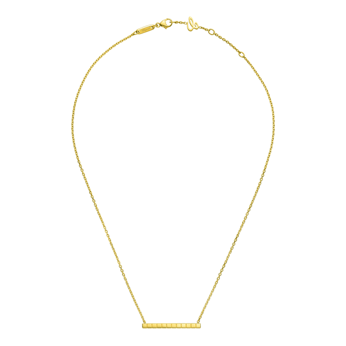 18ct Yellow Gold Ice Cube Bar Necklace