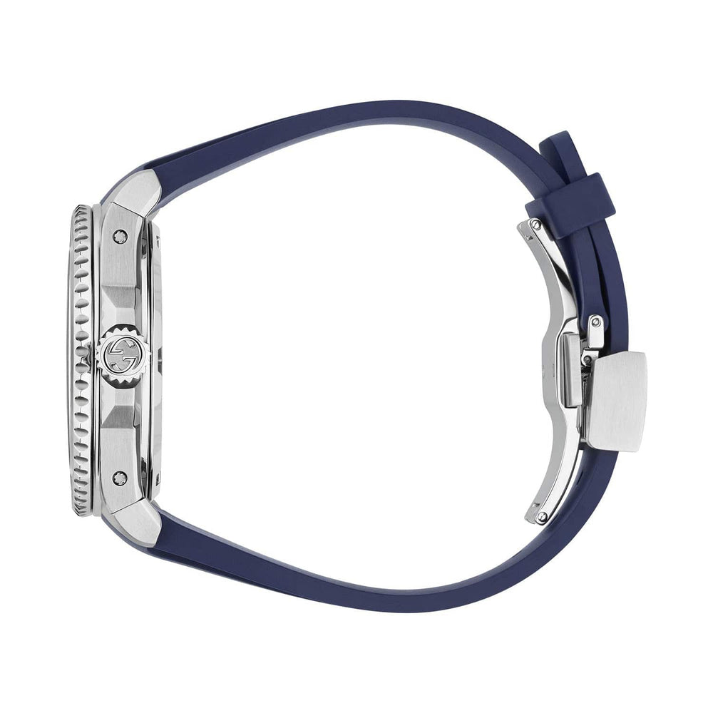 Gucci Dive Automatic 40mm Stainless Steel Blue Dial Rubber Strap Watch