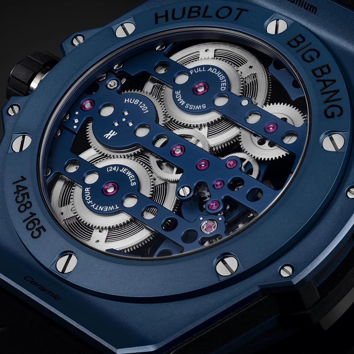 Big Bang MECA 10 45mm Ceramic Blue Automatic Men s Strap Watch