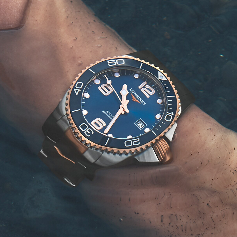 Longines HydroConquest 41mm Two-Tone Dial Watch L37813987