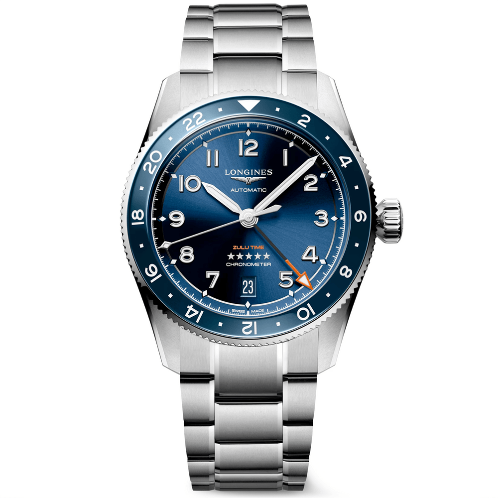 Longines Spirit Zulu Time 39mm Blue Dial Watch L38024936