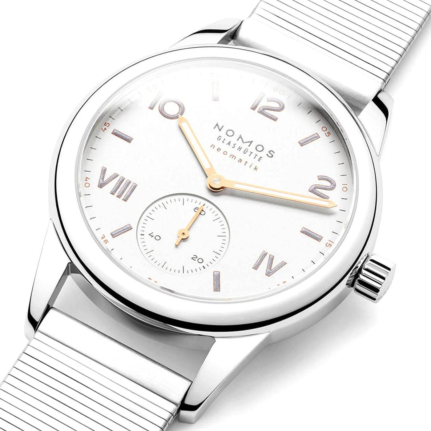 NOMOS Glashutte Club Campus 37mm White/Rose Dial Automatic Watch 748