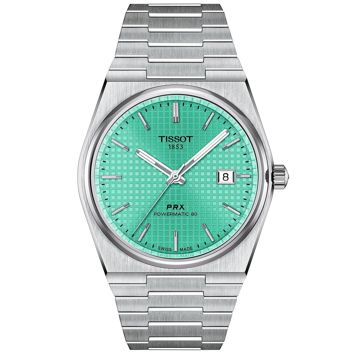 Tissot PRX Steel 40mm Light Green Dial Automatic Men's Bracelet Watch